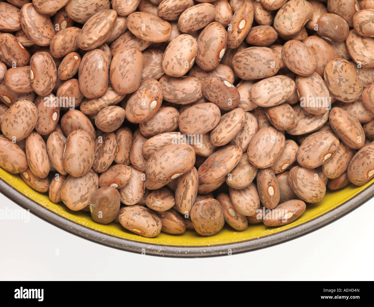 Bowl Full Of Healthy Dried Pinto Beans Cooking Ingredients With No ...