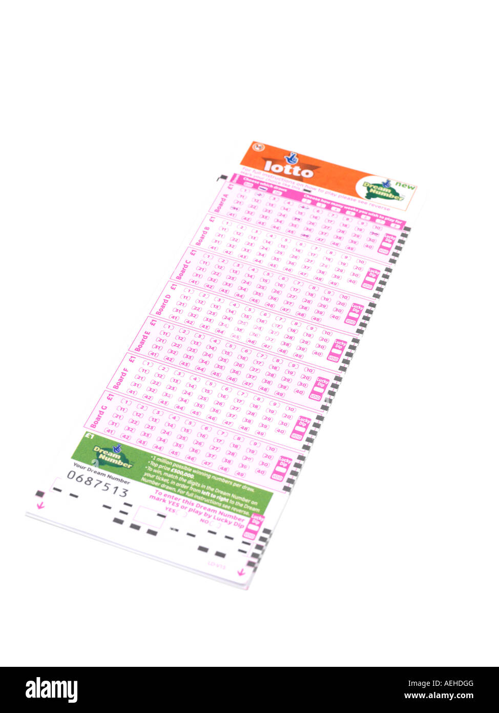 Lotto forms hi-res stock photography and images - Alamy