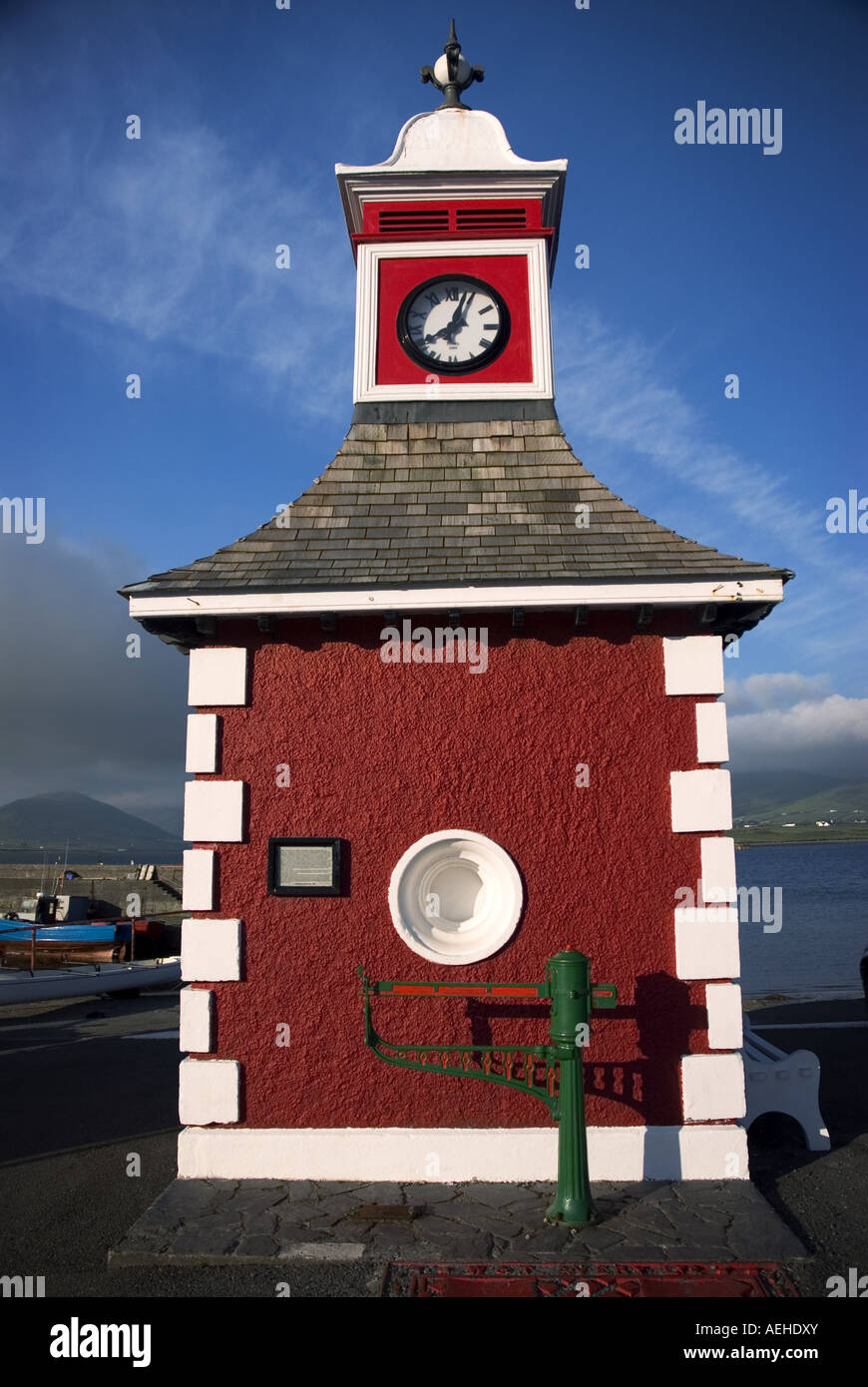 Clock Tower and Weigh Scales, Knightstown, Valentia Island, Co. Kerry ...