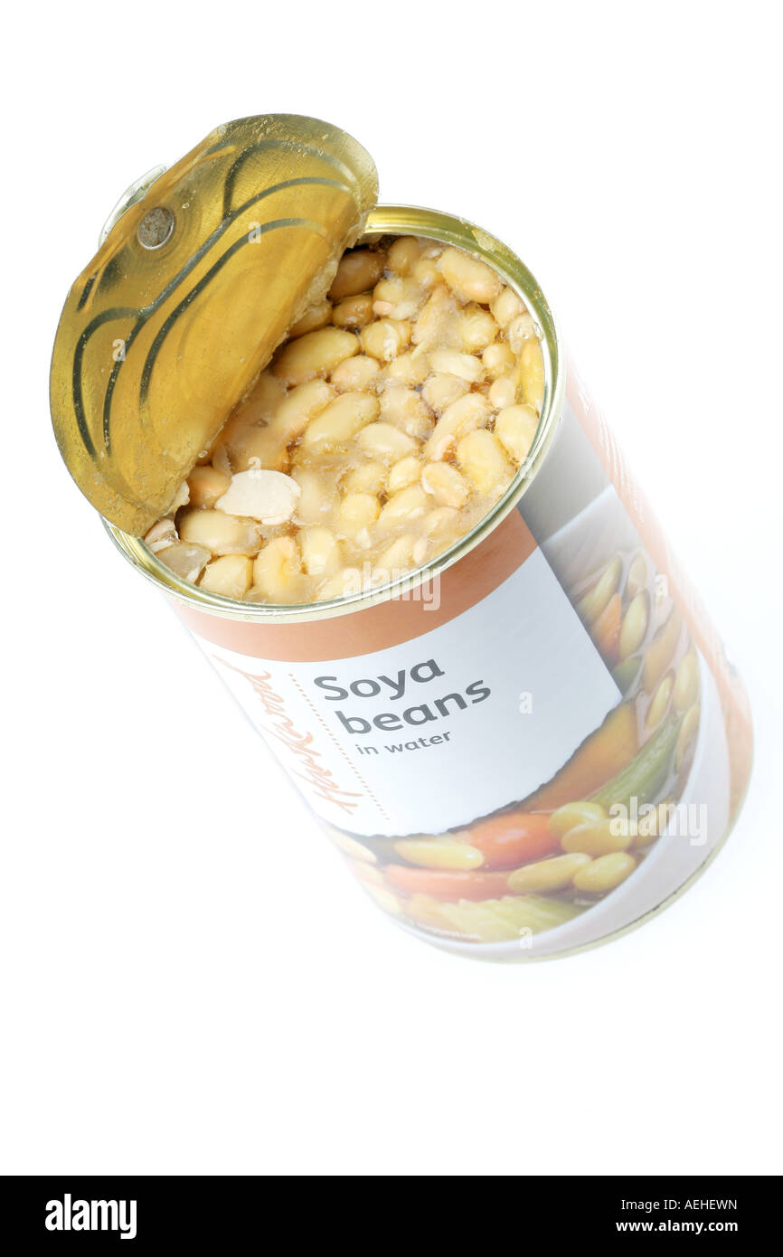 Soya beans can tin hi-res stock photography and images - Alamy