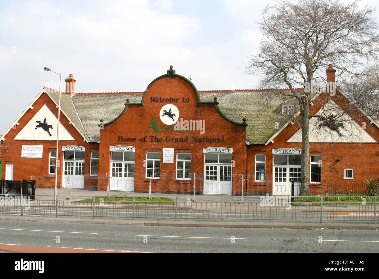 The world famous Aintree racecourse home of the Grand National Stock ...