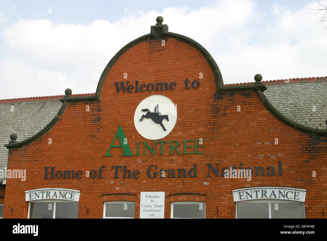 The world famous Aintree racecourse home of the Grand National Stock ...