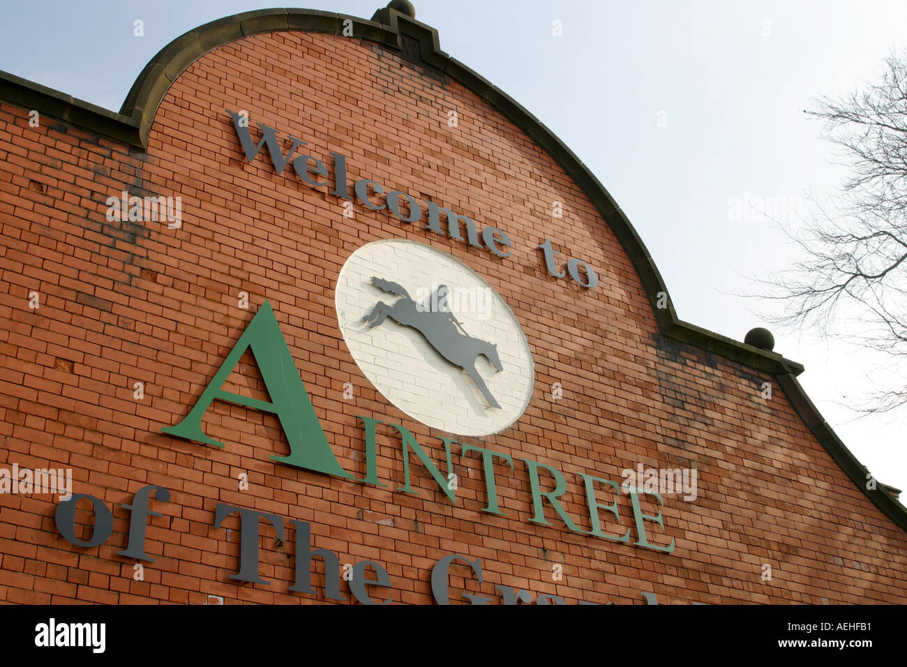 The world famous Aintree racecourse home of the Grand National Stock ...