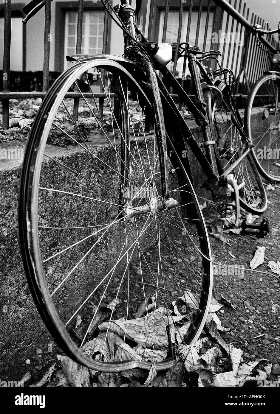 A left an damaged Bike in Freiburg, Germany Stock Photo - Alamy
