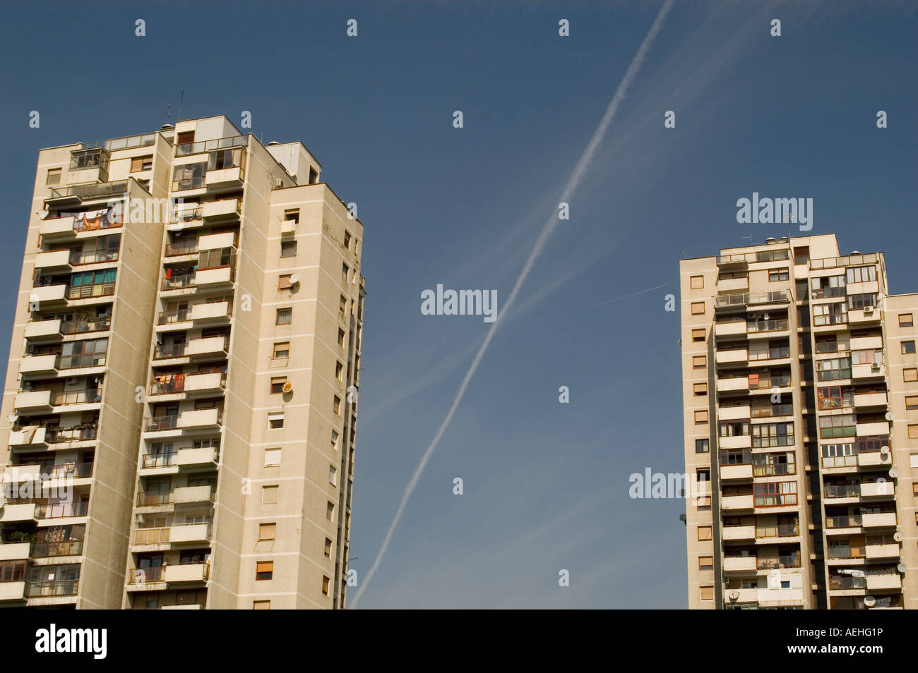 Building with flats Stock Photo - Alamy