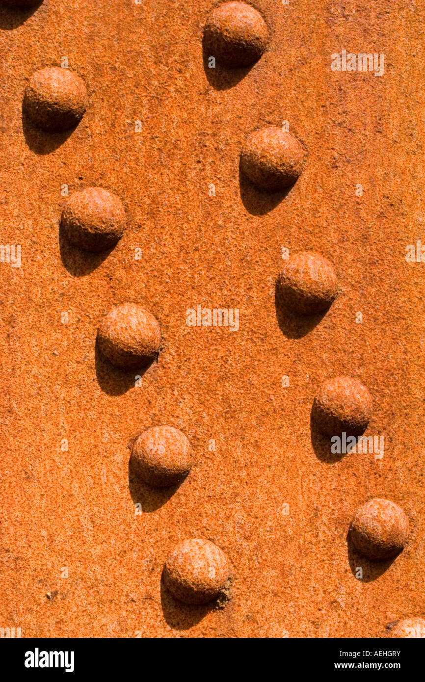 Rusty rivet on a rusty plate Stock Photo - Alamy