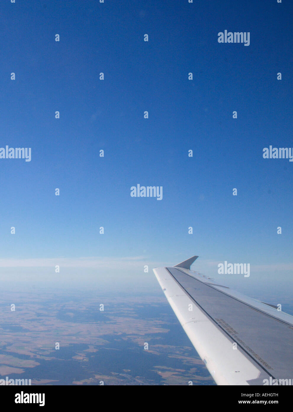 View from an Aeroplane Window Stock Photo - Alamy