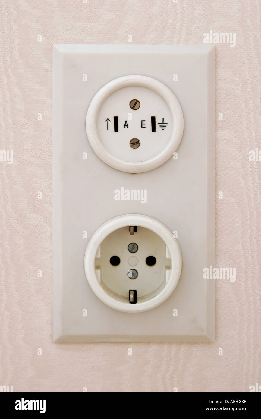 Electrical outlets, close-up Stock Photo - Alamy