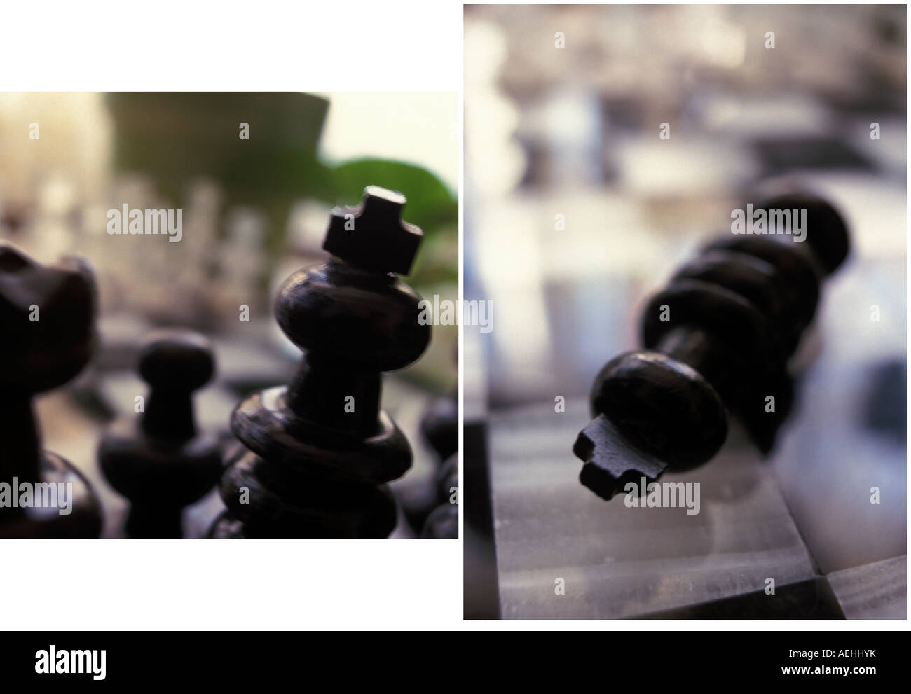 Before and after Chess beginning and end Stock Photo - Alamy