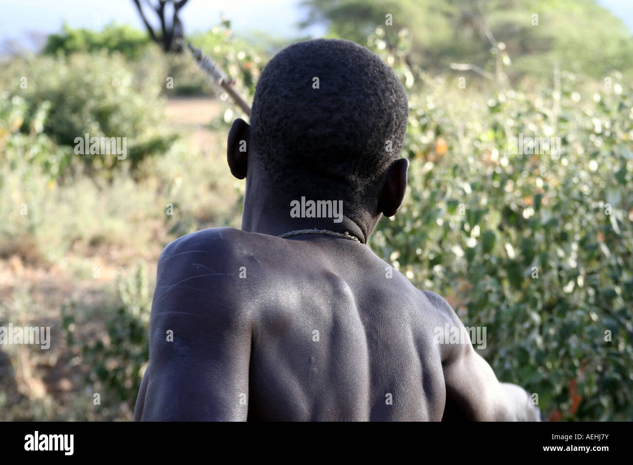 African tribesman hunting hi-res stock photography and images - Alamy