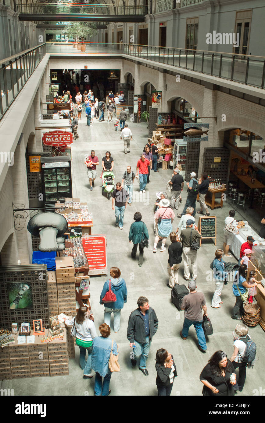 San francisco ferry building interior hi-res stock photography and ...