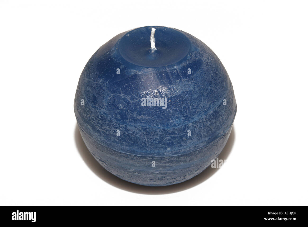 round blue candle Stock Photo - Alamy