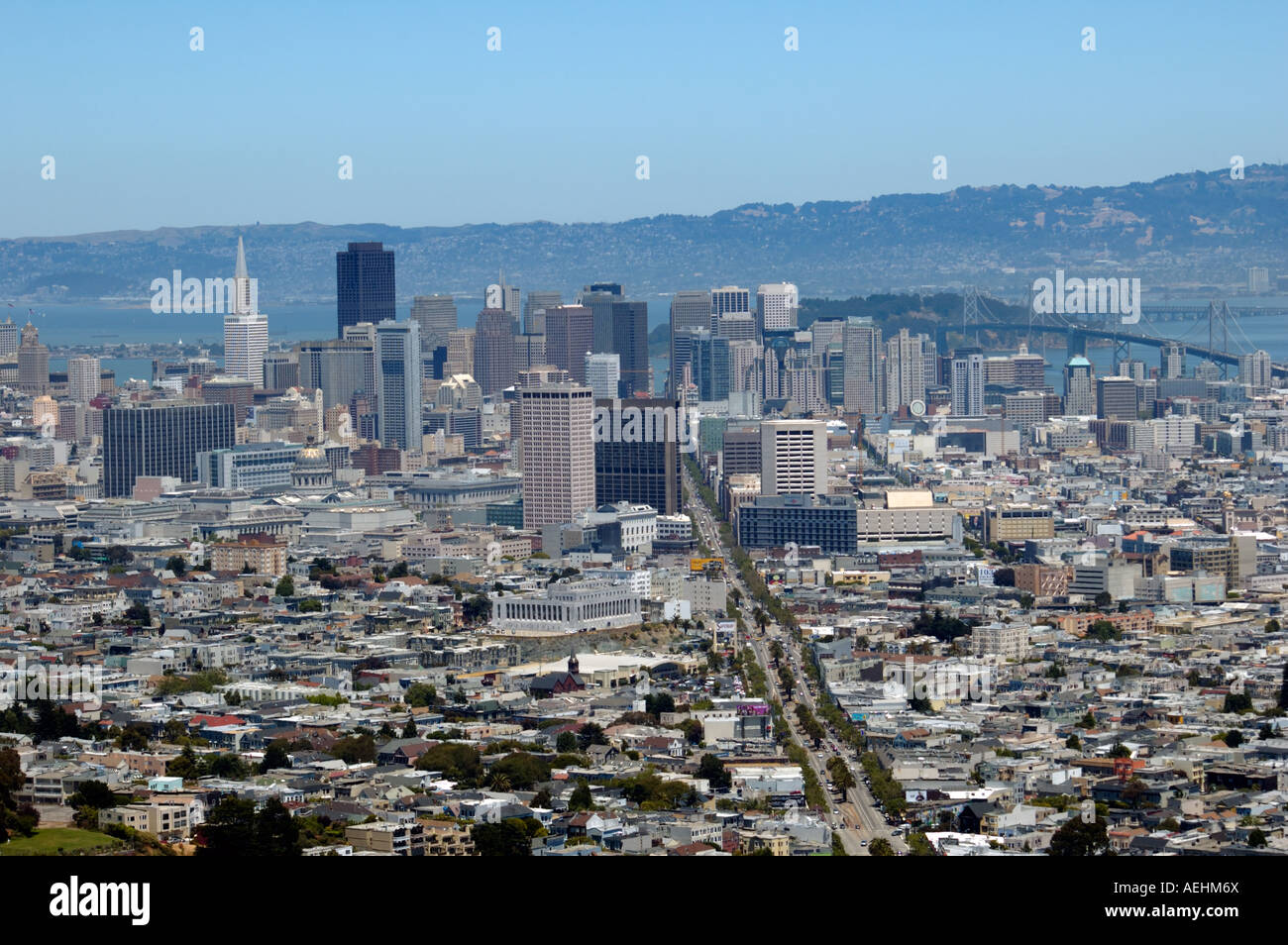Downtown San Francisco from Twin Peaks Stock Photo - Alamy