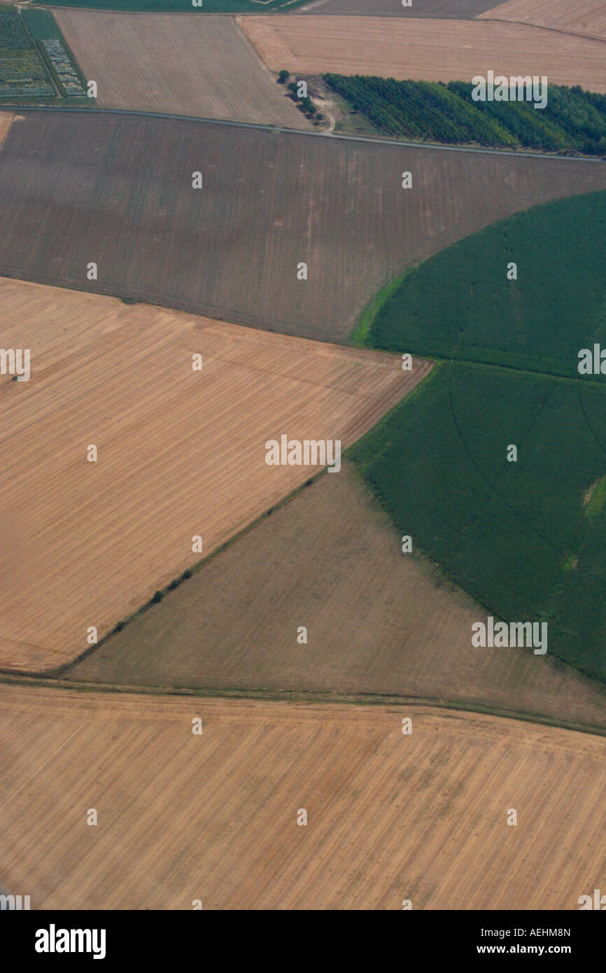 Arial View of Agricultural Land Stock Photo - Alamy