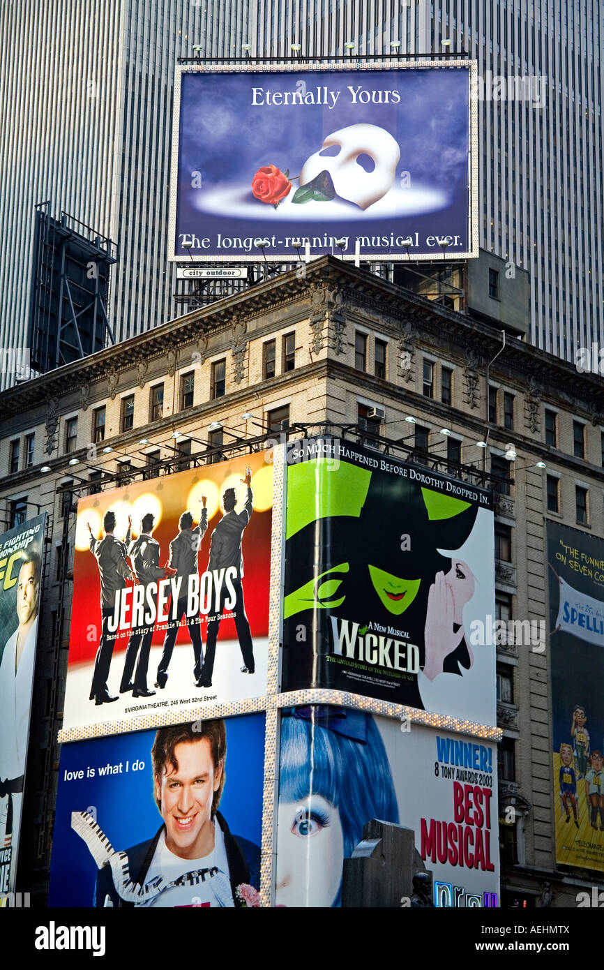 Broadway Show Billboard Times Square Midtown Manhattan New York City ...