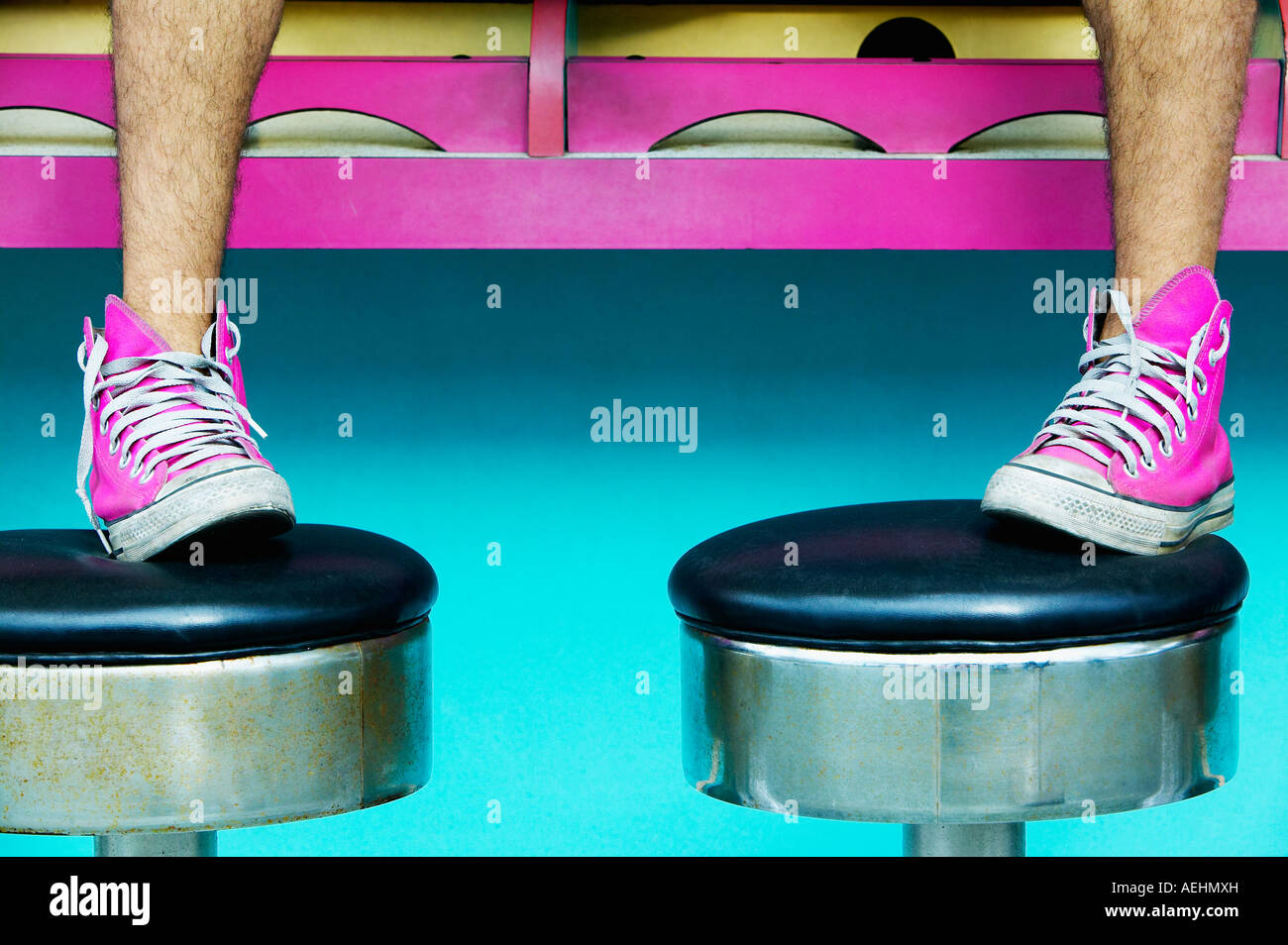 Human foot stool hi-res stock photography and images - Alamy