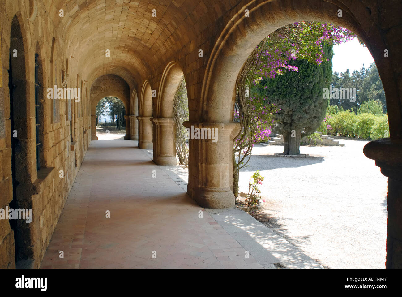 The Filerimos Monastery Island of Rhodes Greece Stock Photo - Alamy