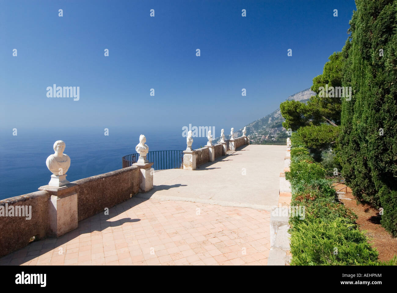Villa Cimbrone Ravello Italy Stock Photo - Alamy