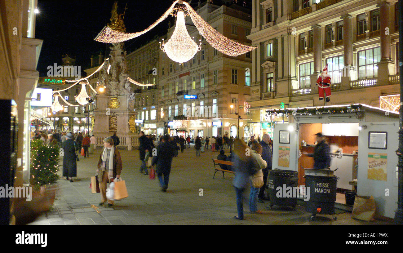 Vienna Christmas Lights Austria Stock Photo - Alamy