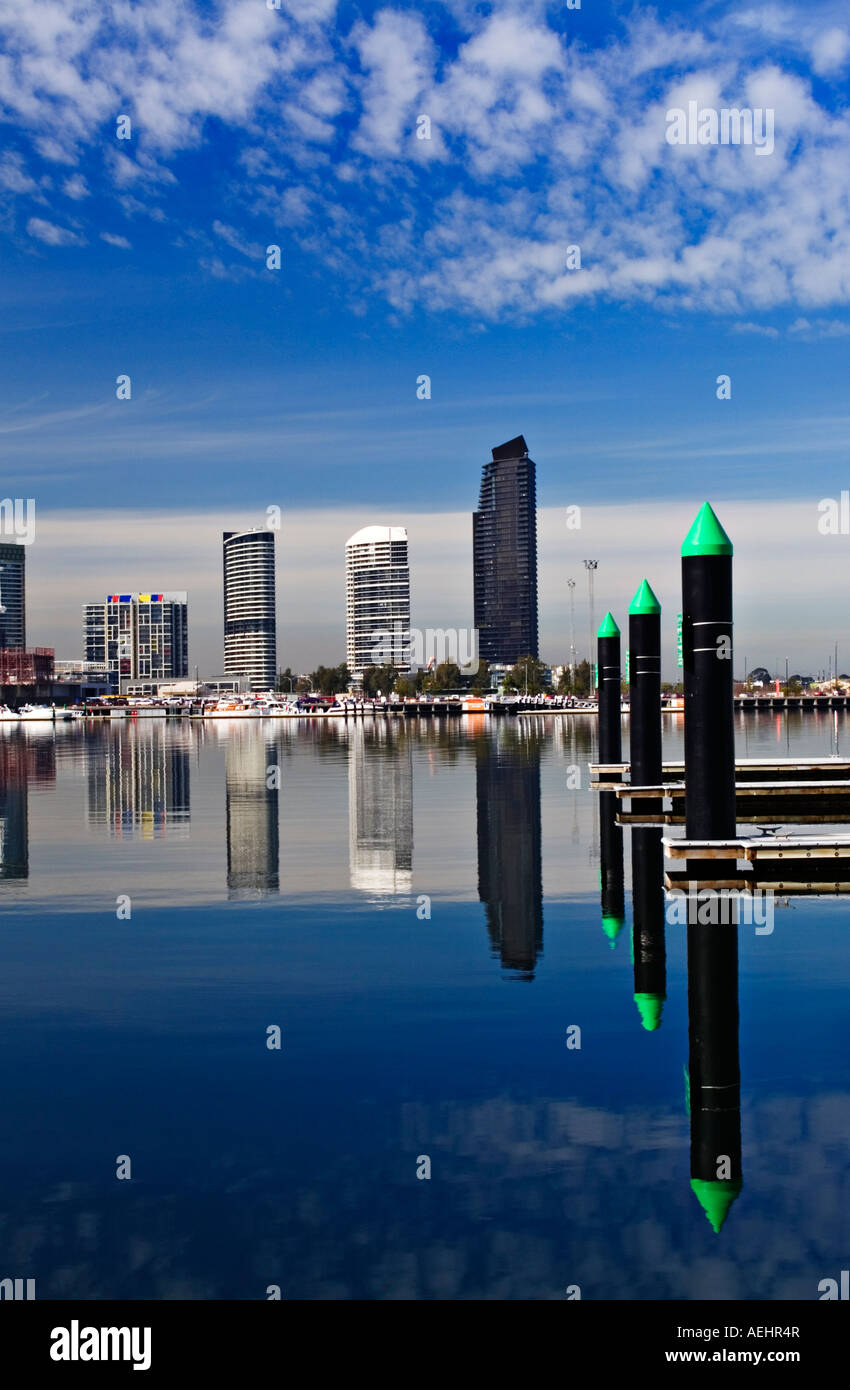 Melbourne Docklands / Modern apartment buildings in Melbourne Victoria ...