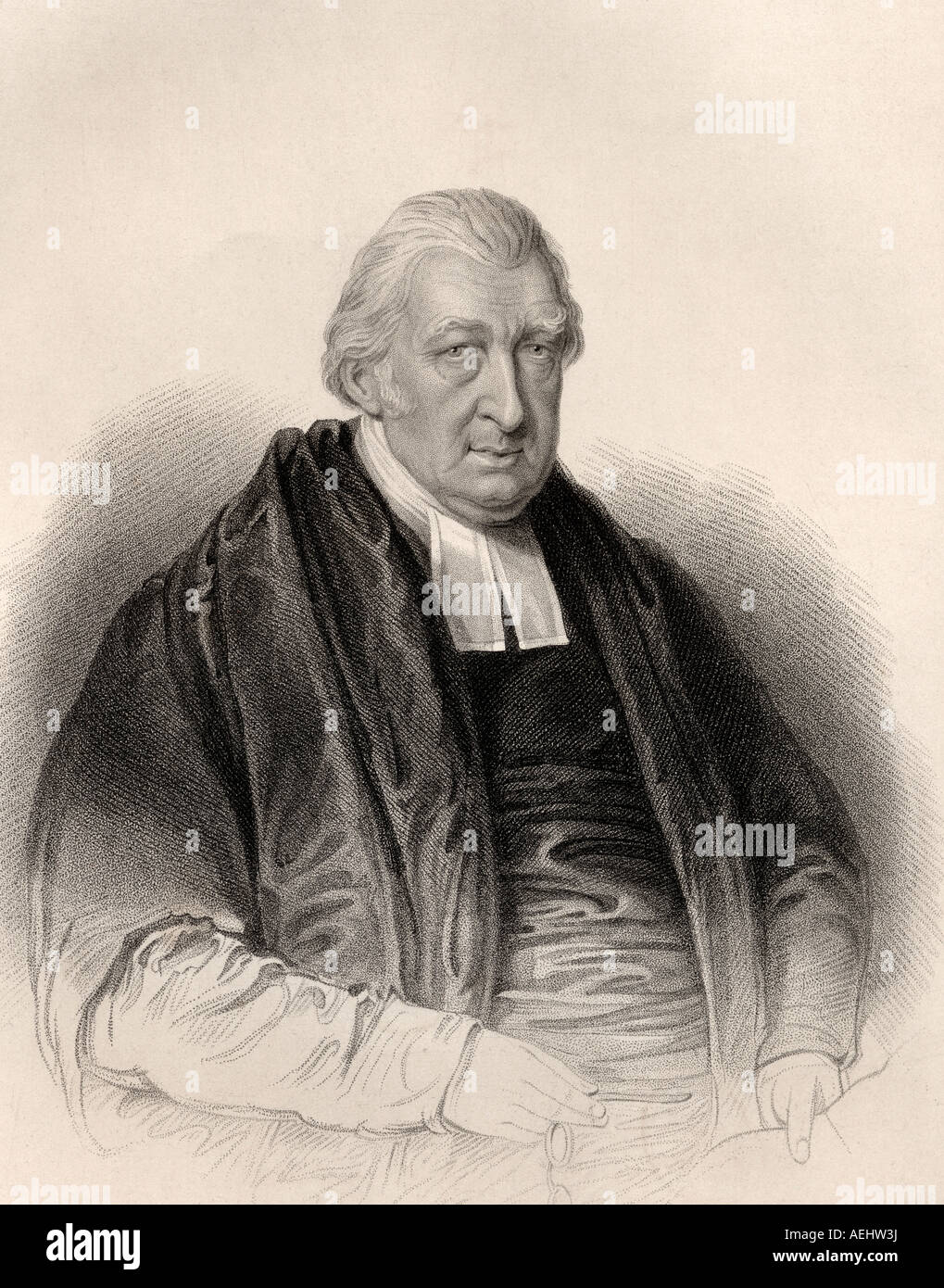 Rev Rowland Hill, 1744 -1833. English preacher and evangelical Stock ...