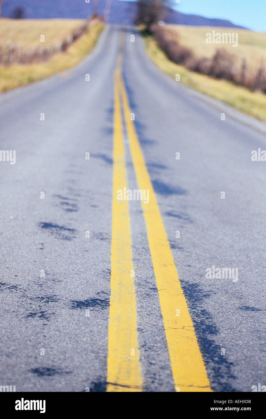 Rural highway Stock Photo - Alamy