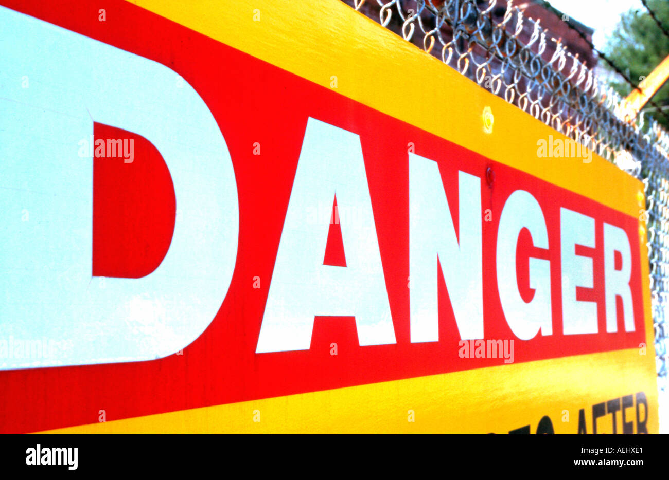 Danger sign Stock Photo - Alamy