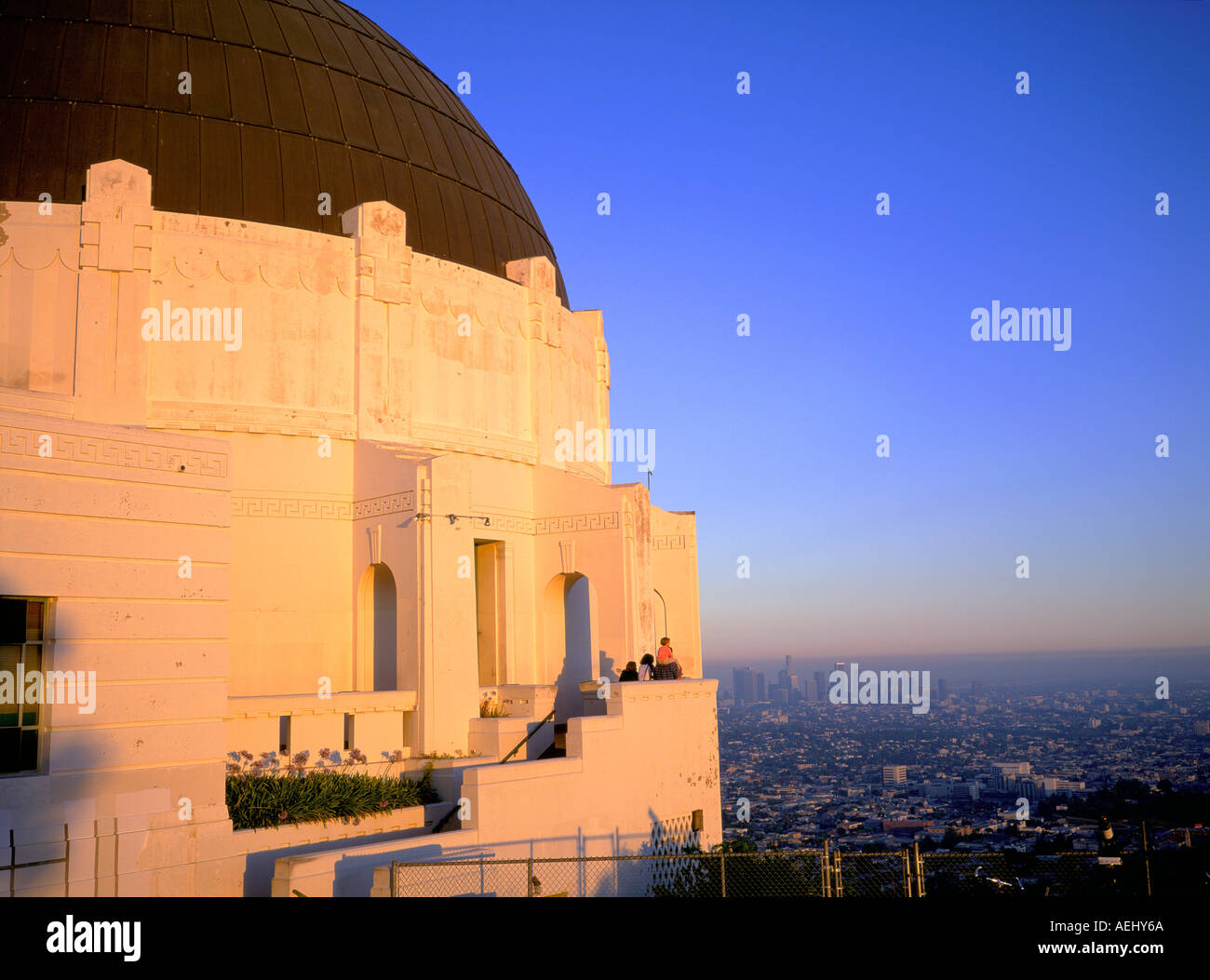 California Los Angeles Griffith Observatory on Mount Hollywood Stock ...