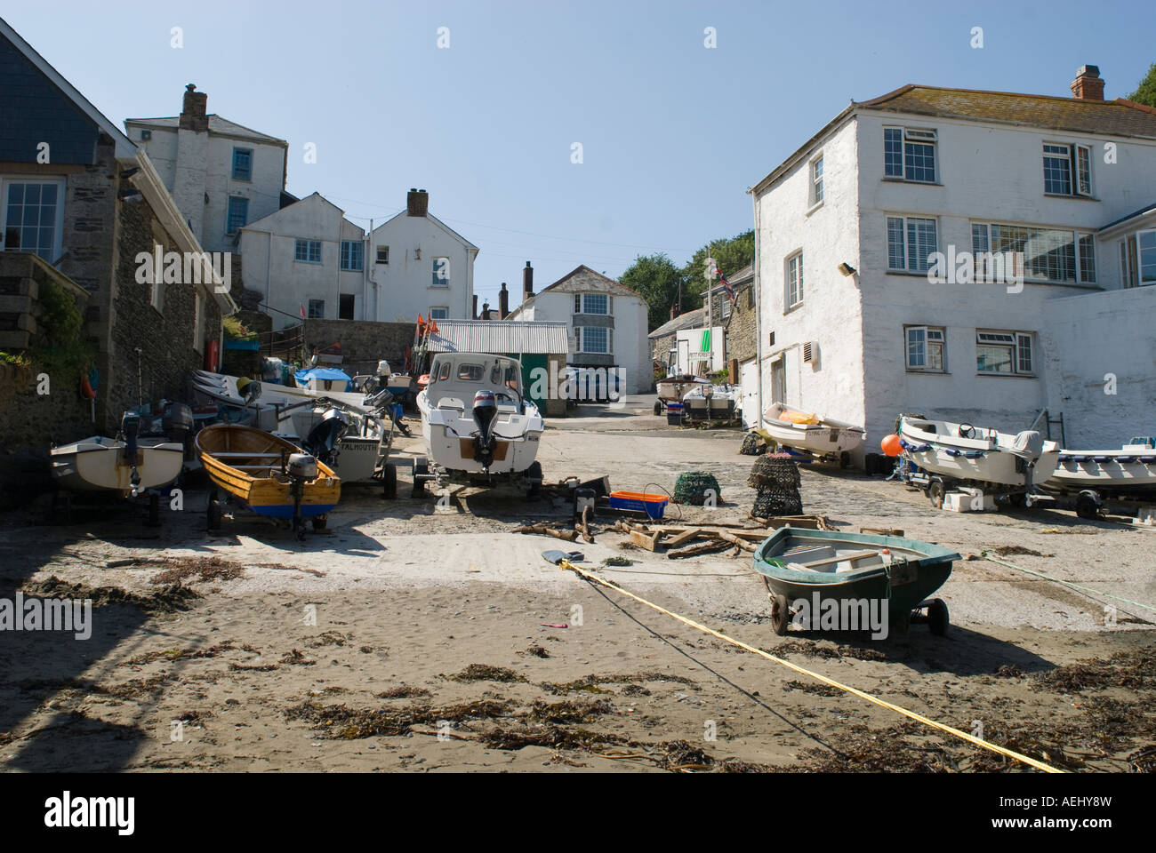 Portloe Village, Cornwall, UK 2007 Stock Photo - Alamy