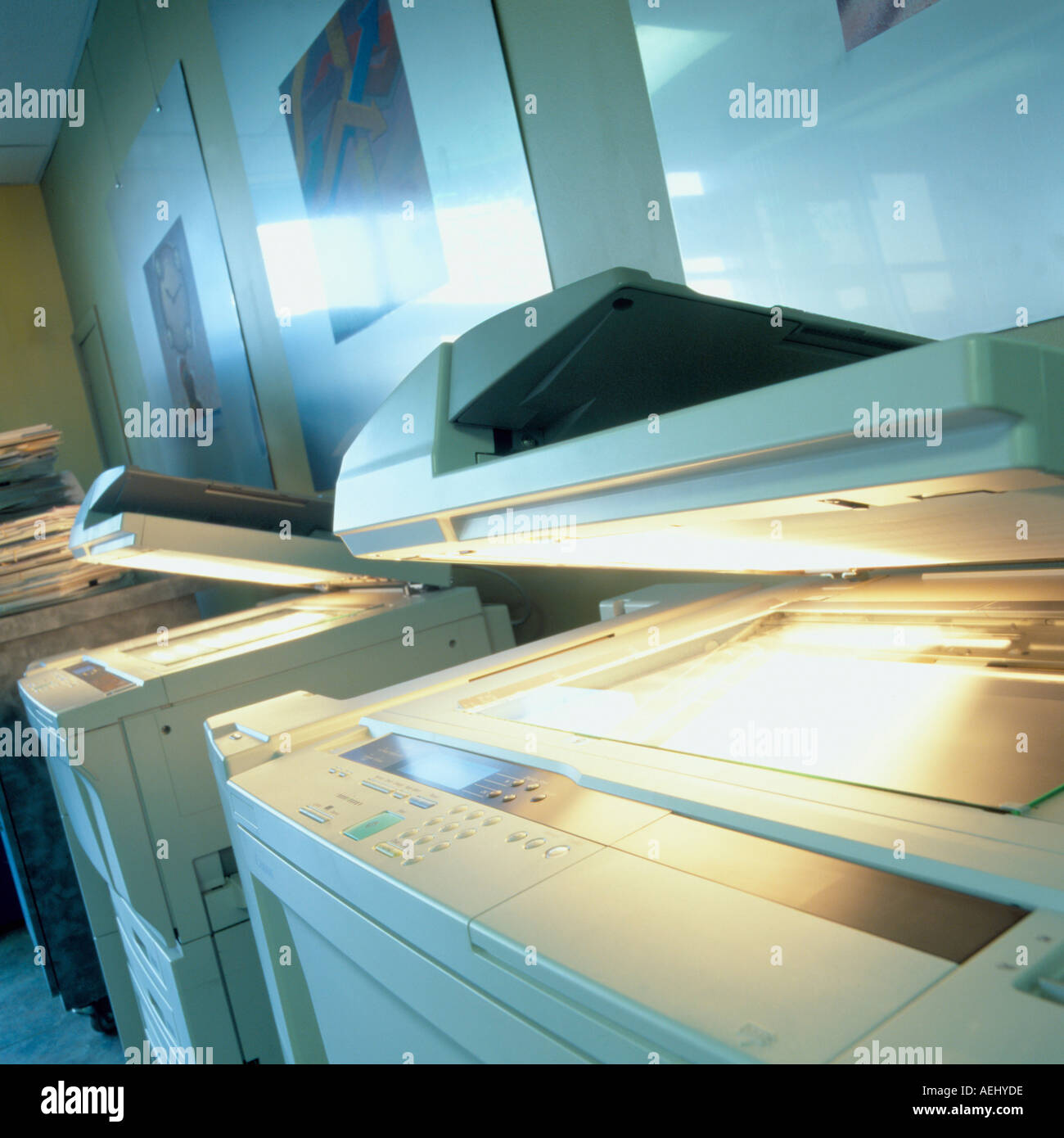 Office copiers Stock Photo - Alamy