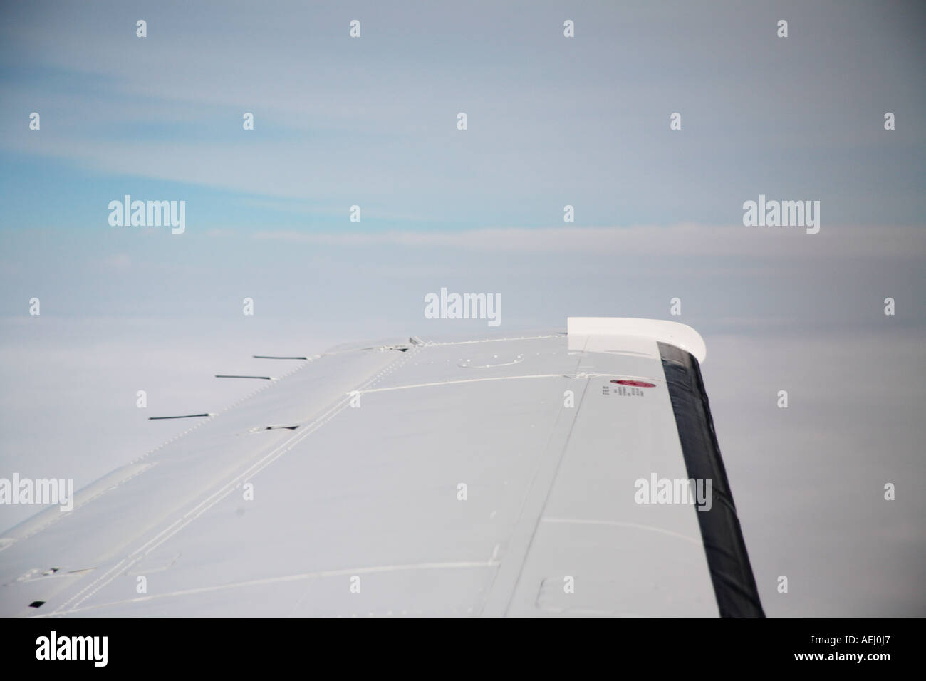 Aircraft Wing in Flight Stock Photo - Alamy