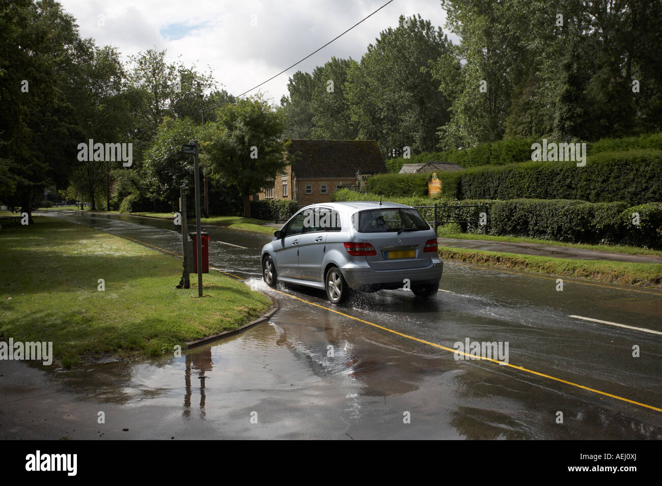 Bourton on the Water on 22nd July 2007 after the town was flooded the ...