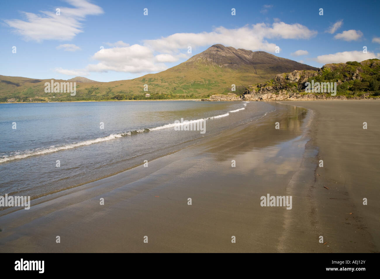 Isolated beach scene Stock Photo - Alamy