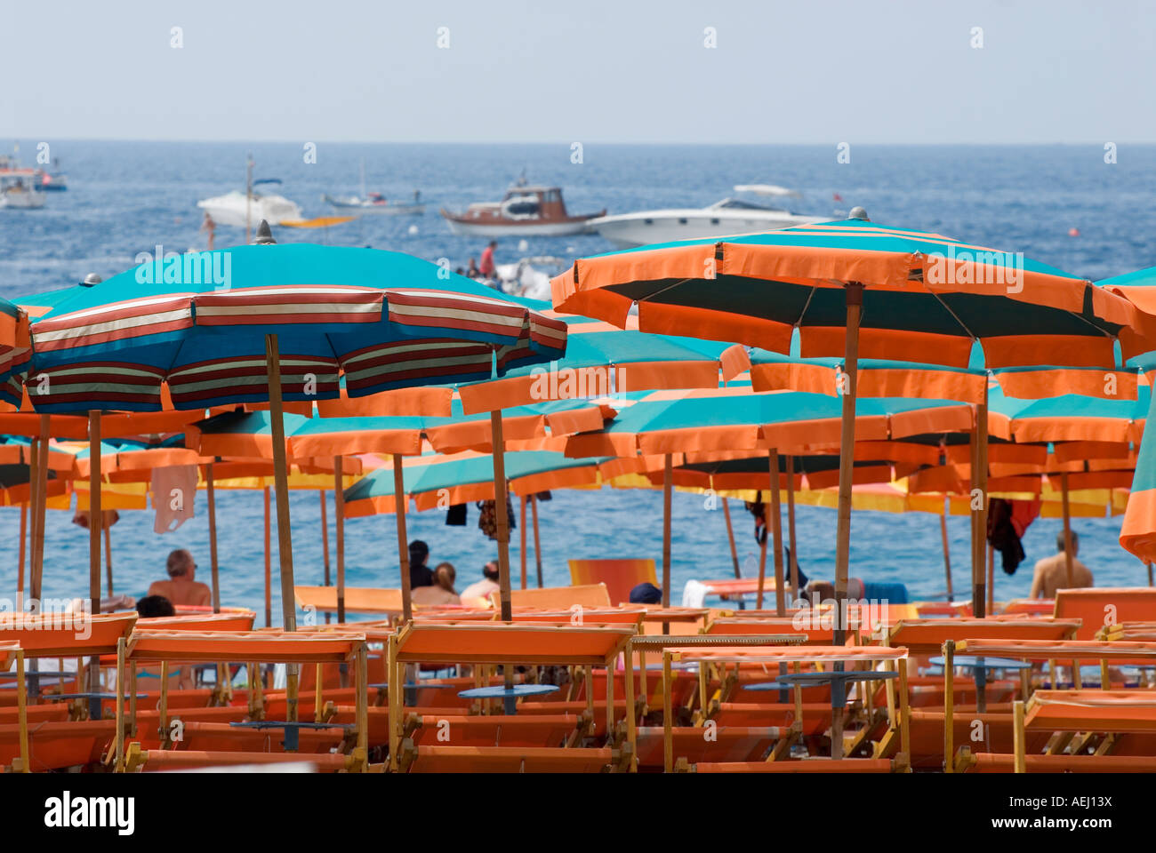 Spiaggia Grande Positano Italy Stock Photo - Alamy