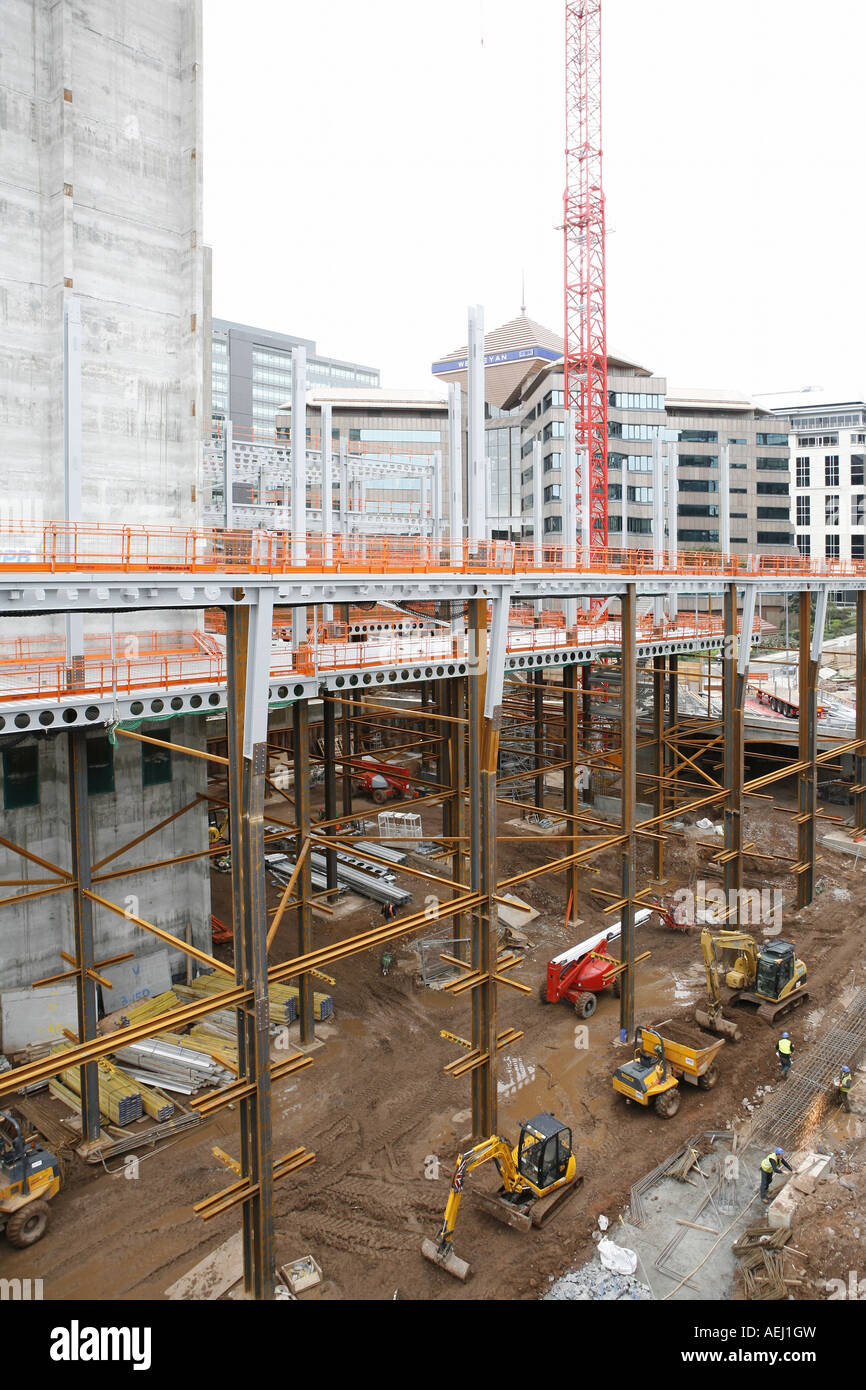 The construction of a new office development in Snow Hill Birmingham ...