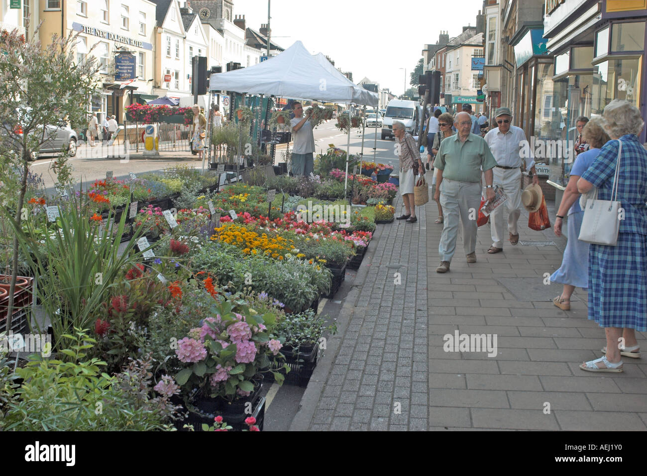 Market Day, Honiton, Devon, UK Stock Photo - Alamy