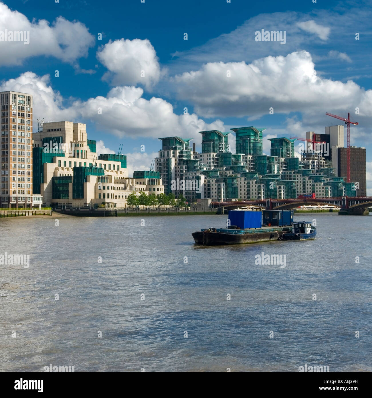 St George Warf The SIS building and other office building at Vauxhall ...