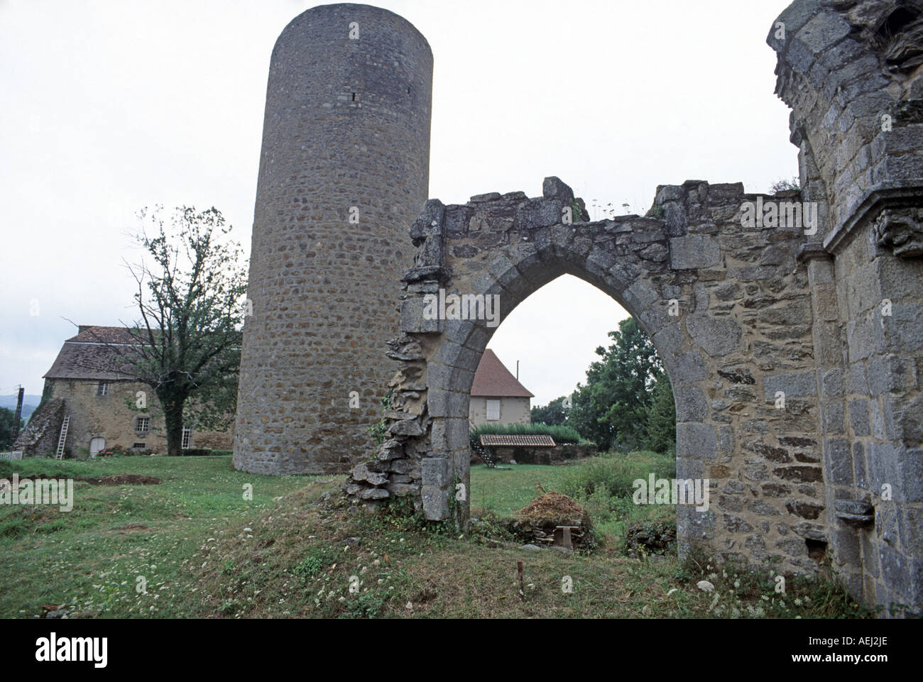 Chalus Castle, Haute-Vienne, France Stock Photo - Alamy