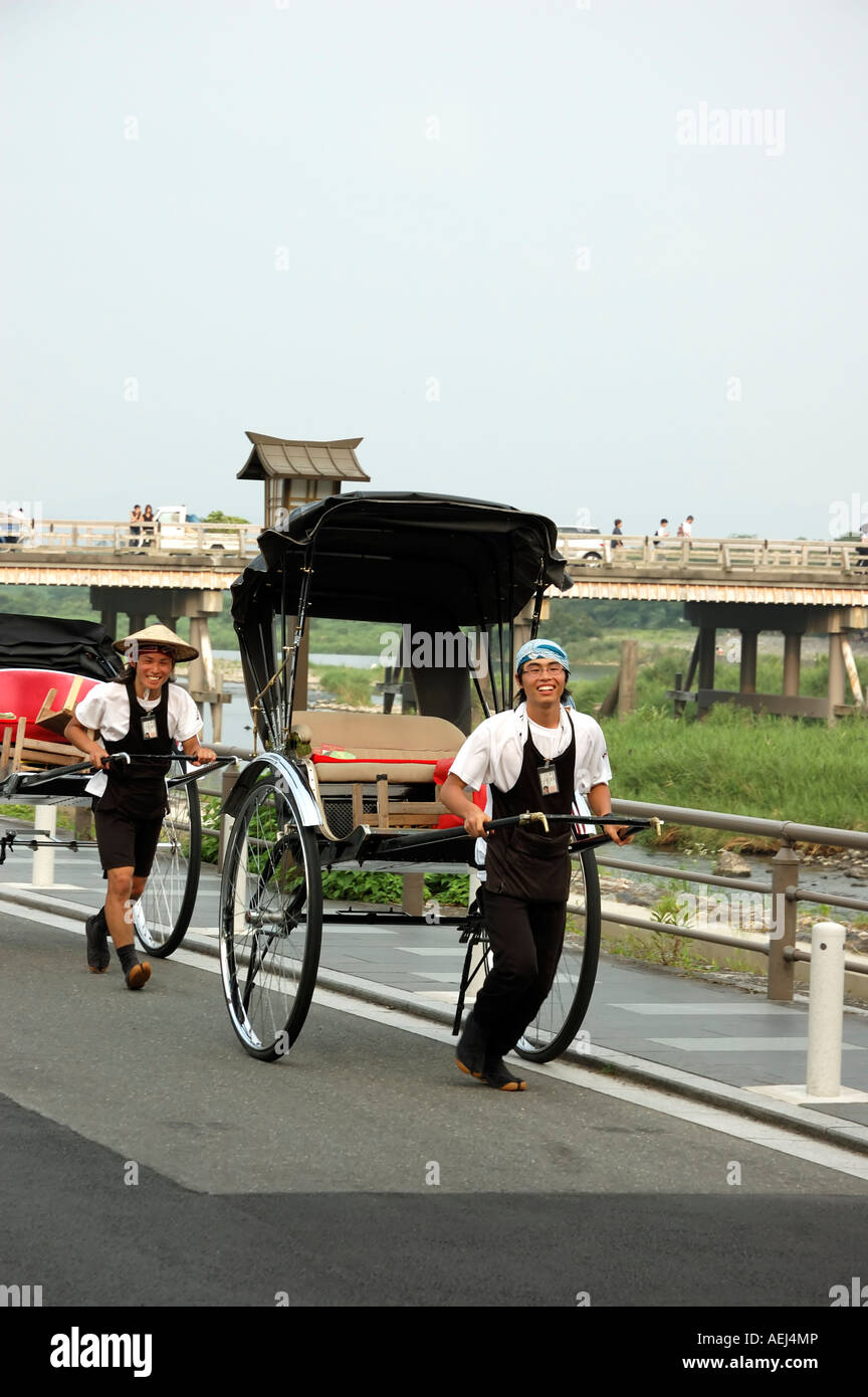 jinrikisha Kyoto Japan Stock Photo - Alamy
