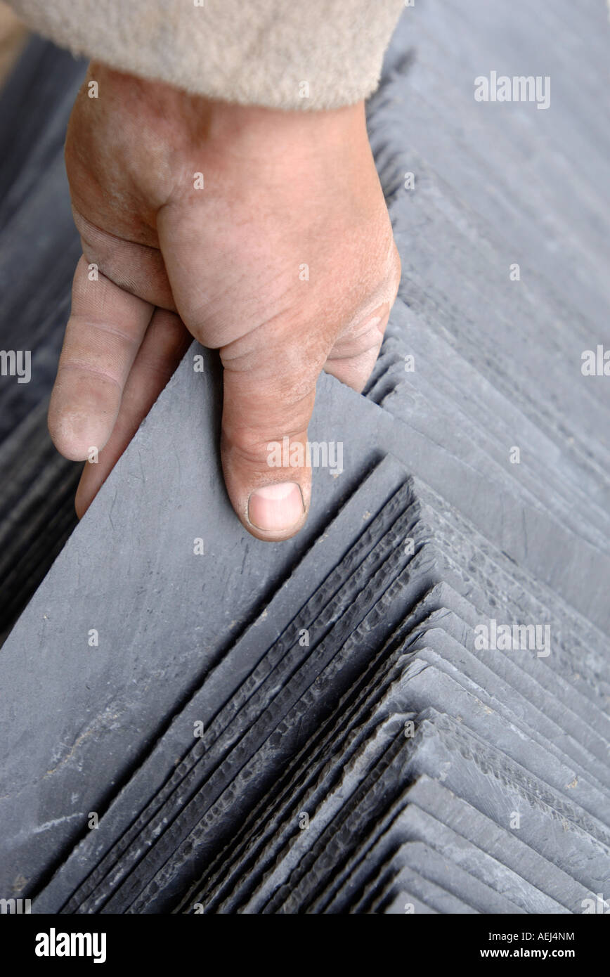 A STACK OF SLATE Stock Photo - Alamy