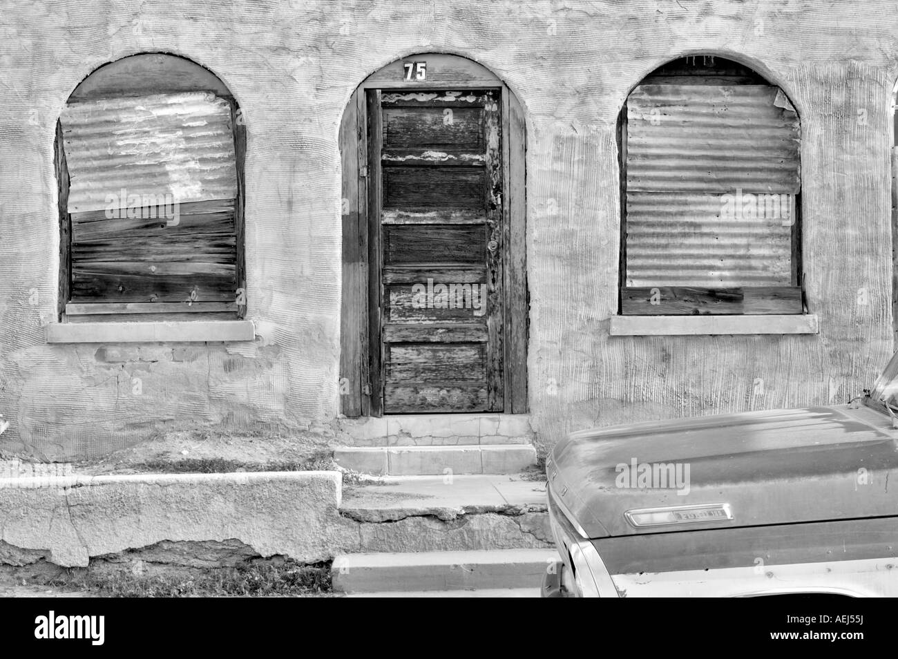House front Black and White Stock Photos & Images - Alamy