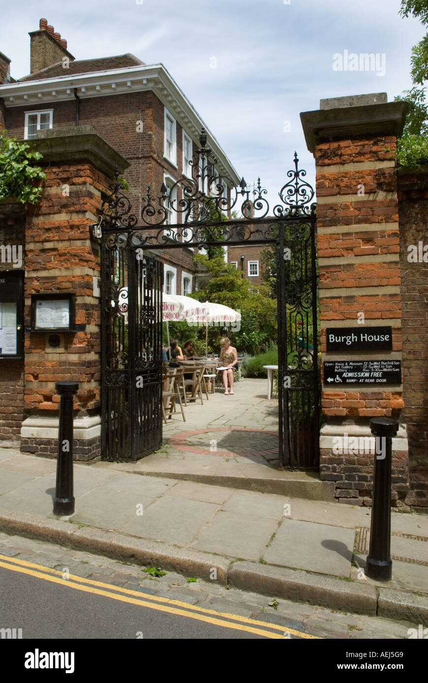 Burgh House Hampstead village London NW3 England HOMER SYKES Stock ...