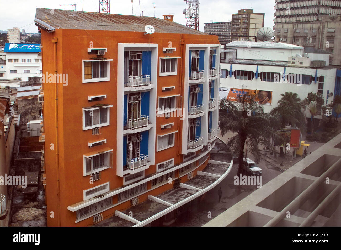 Thin building, Kinshasa Democratic Republic Congo Africa Stock Photo ...