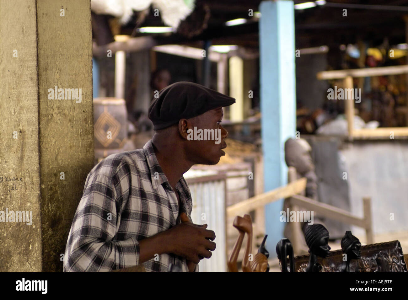 Market vendor, Kinshasa, Democratic Republic of Congo Stock Photo - Alamy