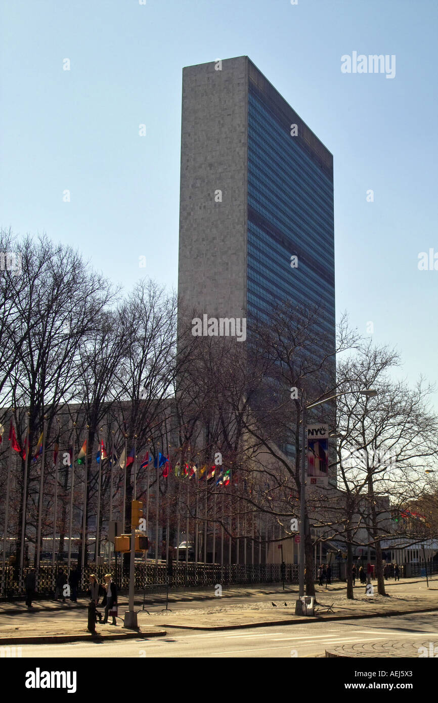 United Nations' tower, New York Stock Photo - Alamy