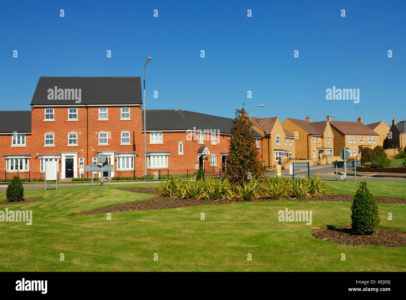 New housing in the Oakley Vale area Corby Northamptonshire England ...