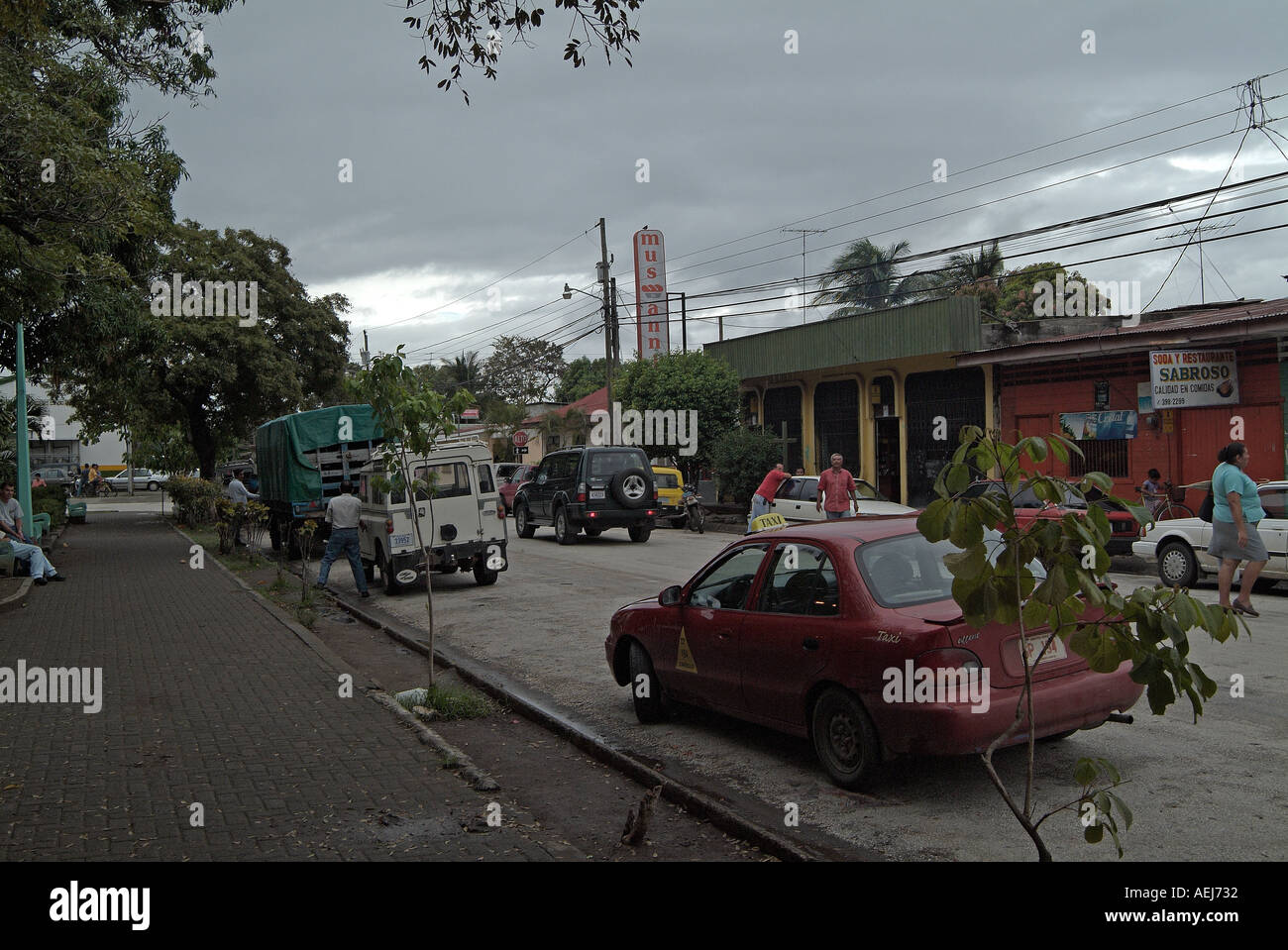 Costa Rican city in the Guanacaste province, Costa Rica Stock Photo - Alamy