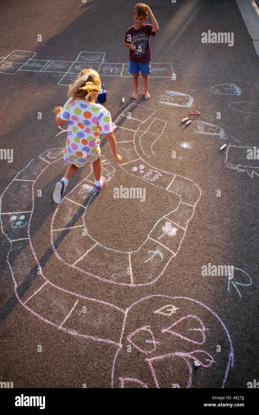 Hopscotch On Pavement High Resolution Stock Photography and Images - Alamy