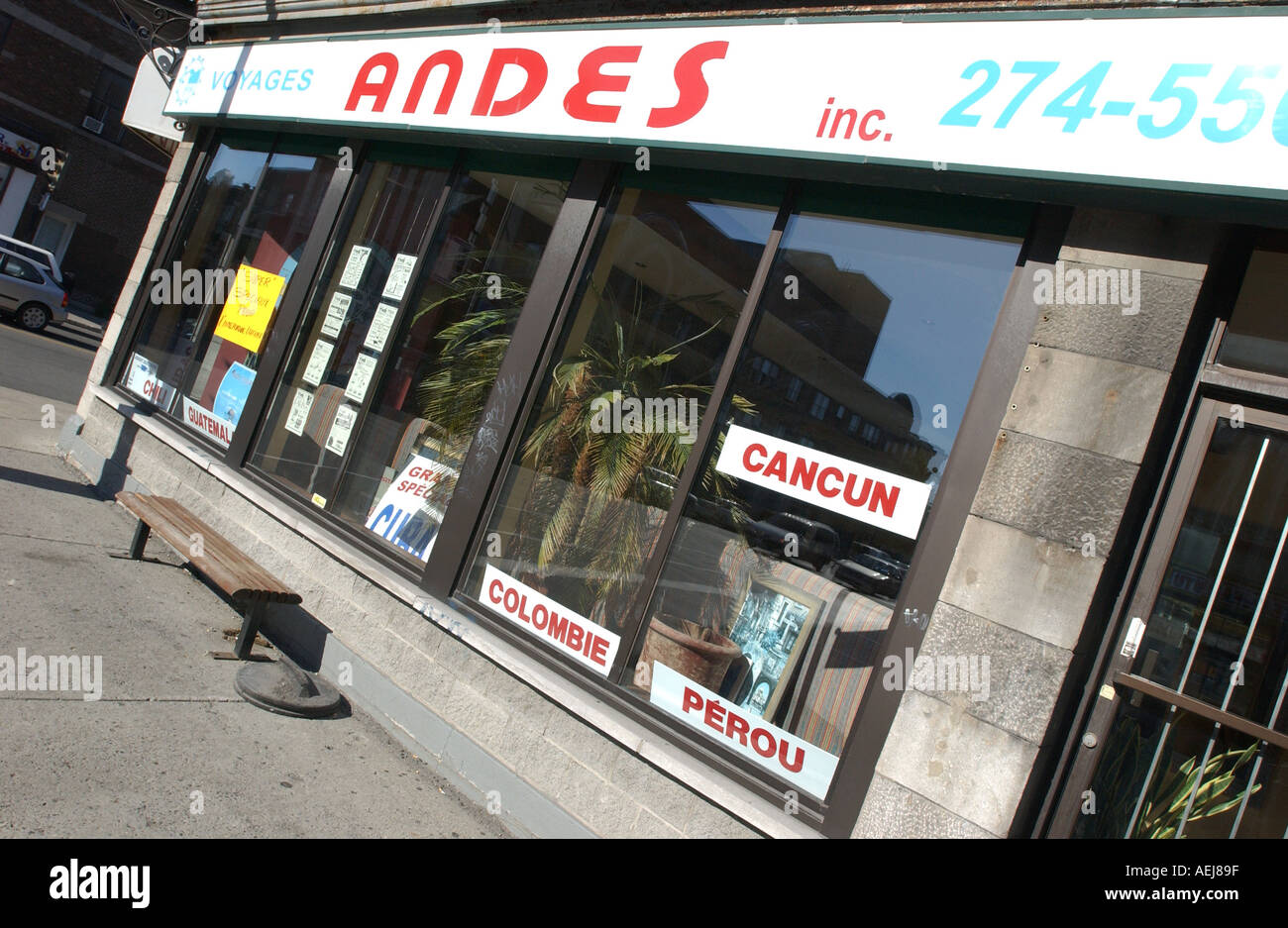 Latino area Montreal Quebec Canada Stock Photo - Alamy