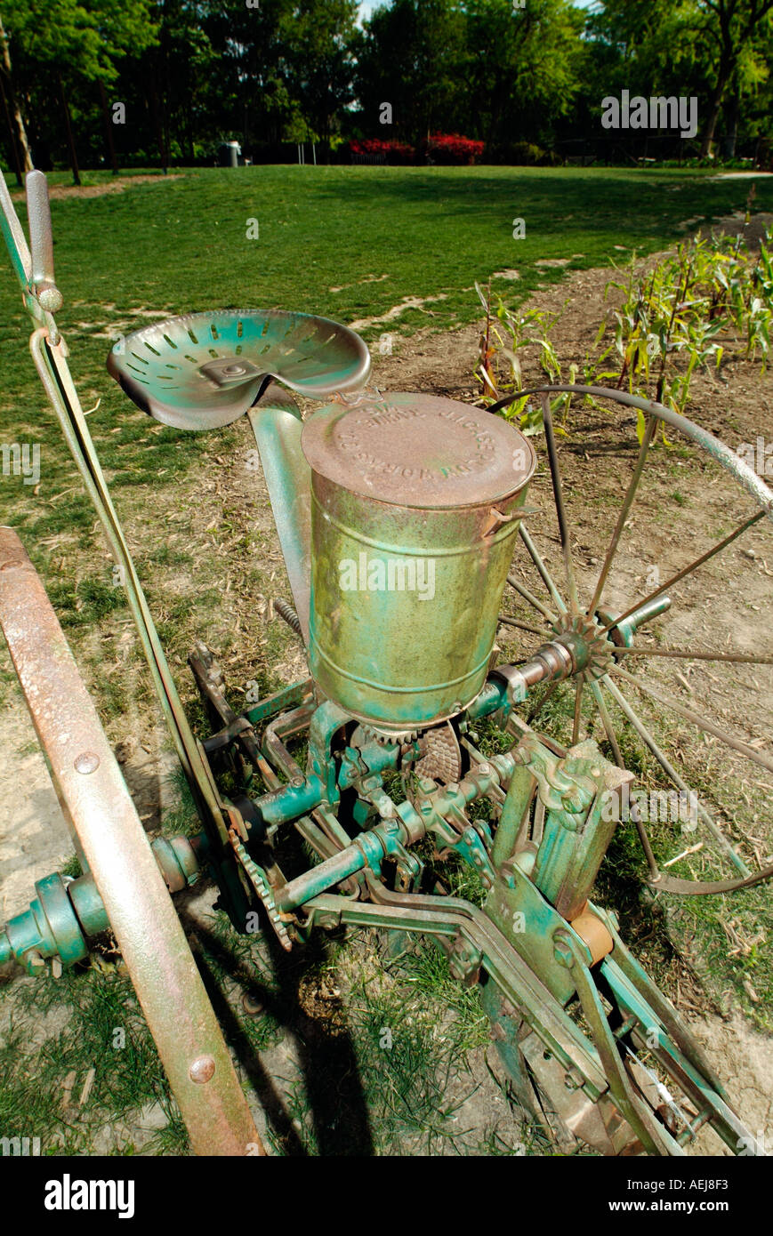Old metal plough in a field Stock Photo - Alamy